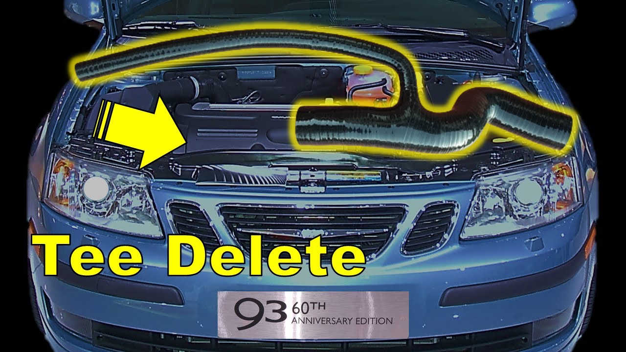 Saab 9-3 Coolant Tee Replacement | with One-Piece Silicone Hose - YouTube