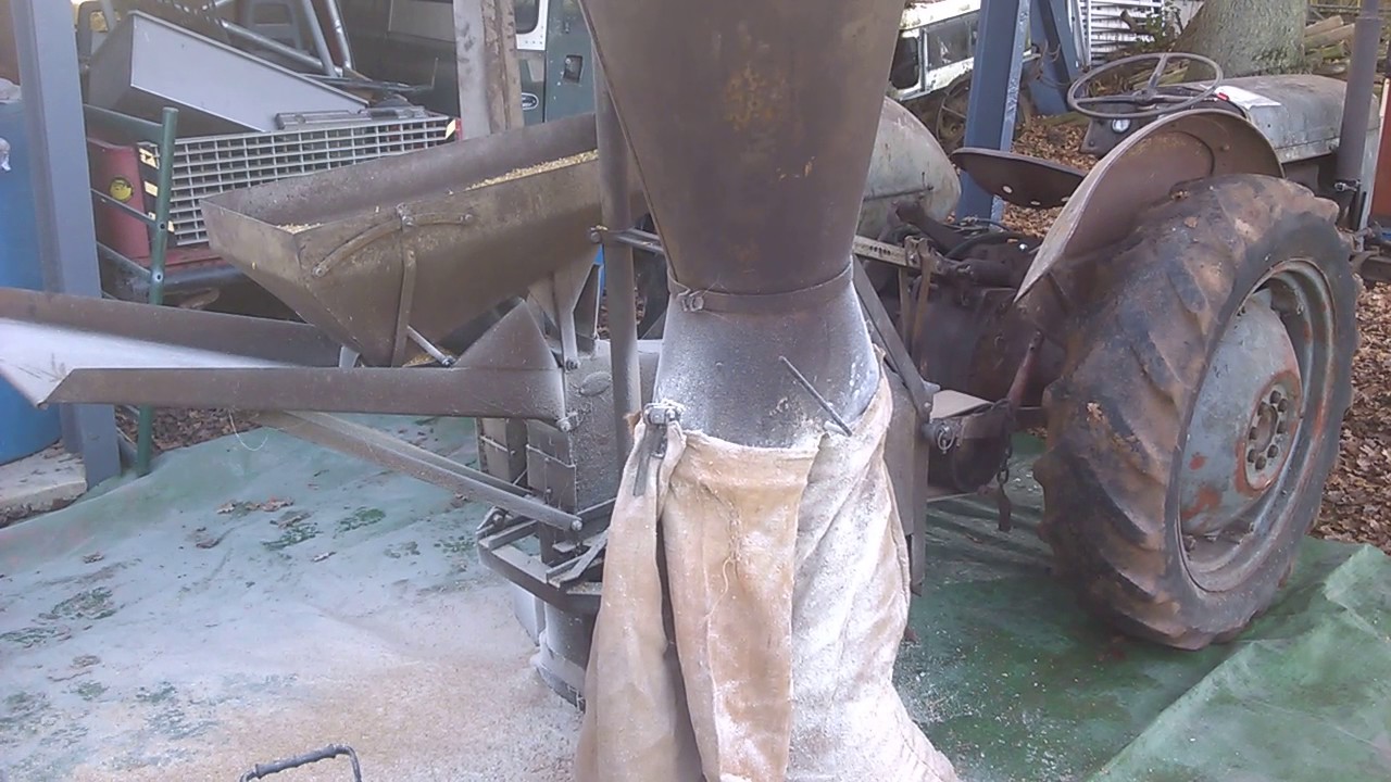 ferguson tef 20 driving a ferguson hammermill - YouTube