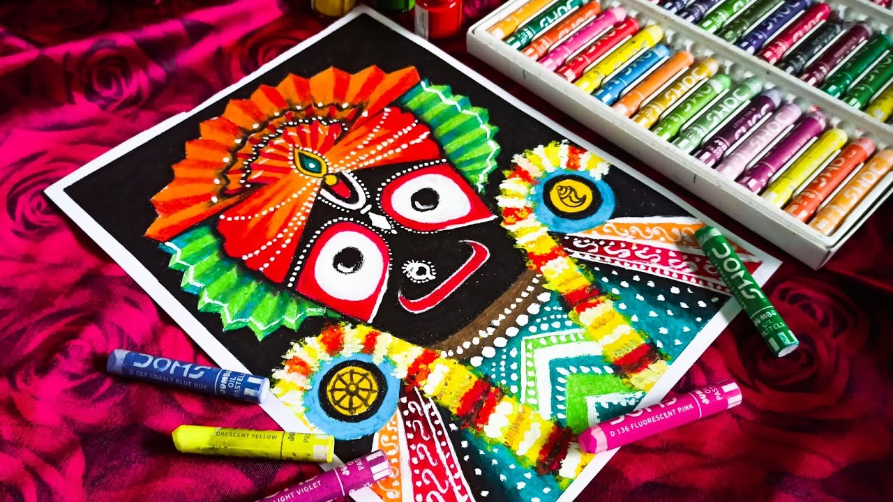 Rathyatra Special Drawing/Lord Jagannath drawing easy/Easy Jagannath ...