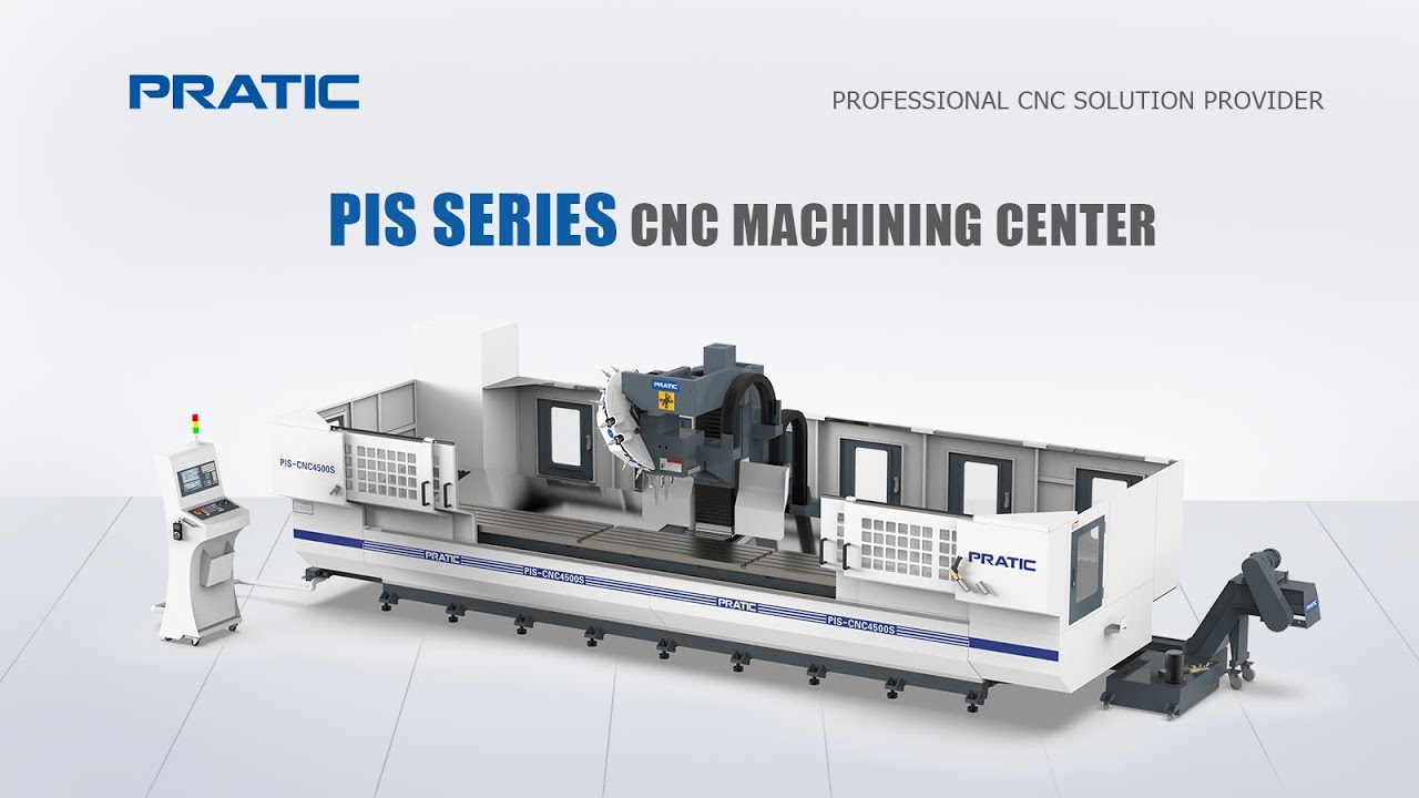 PRATIC CNC-PIS Series Double Spindle Machining Center - YouTube
