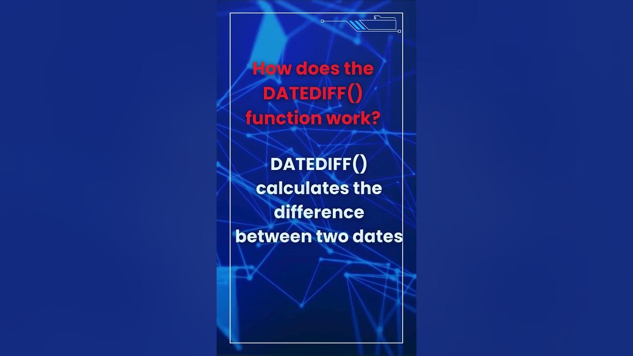 Datediff Function In Sql Sql Dataanalytics Datascience Powerbi Sqlforbeginners Ssis