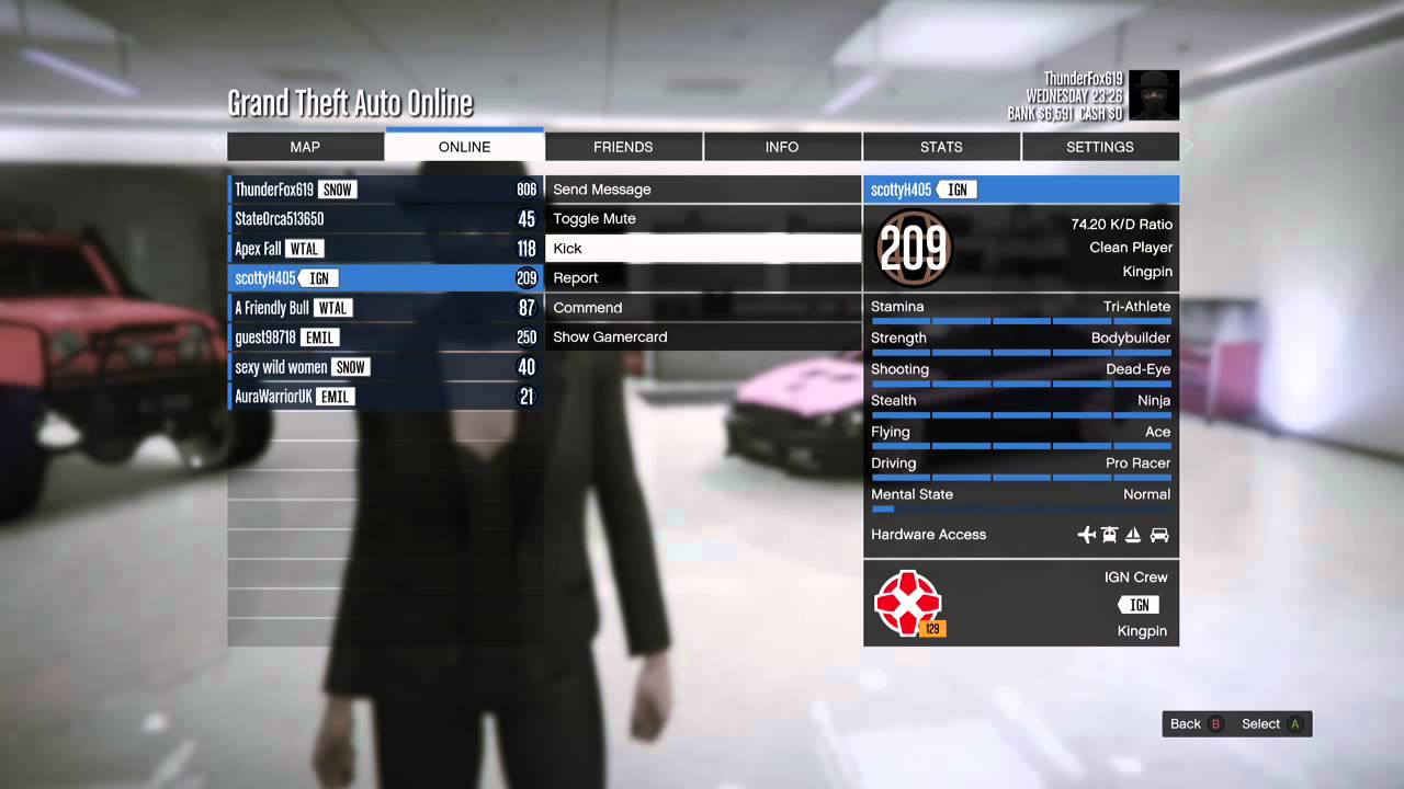 ScottyH405 with Modded Account & Modded K.D Gta v online - YouTube
