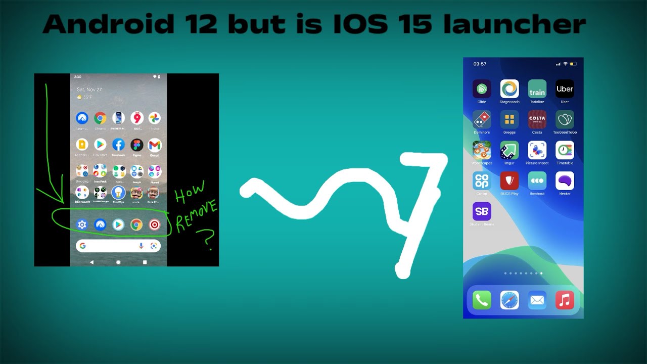 Android 12 but is IOS 15 launcher - YouTube