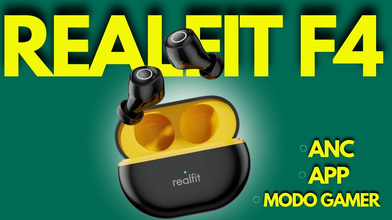 RealFit F4 | O Melhor Fone Custo Benefício com ANC e App! Unboxing e ...