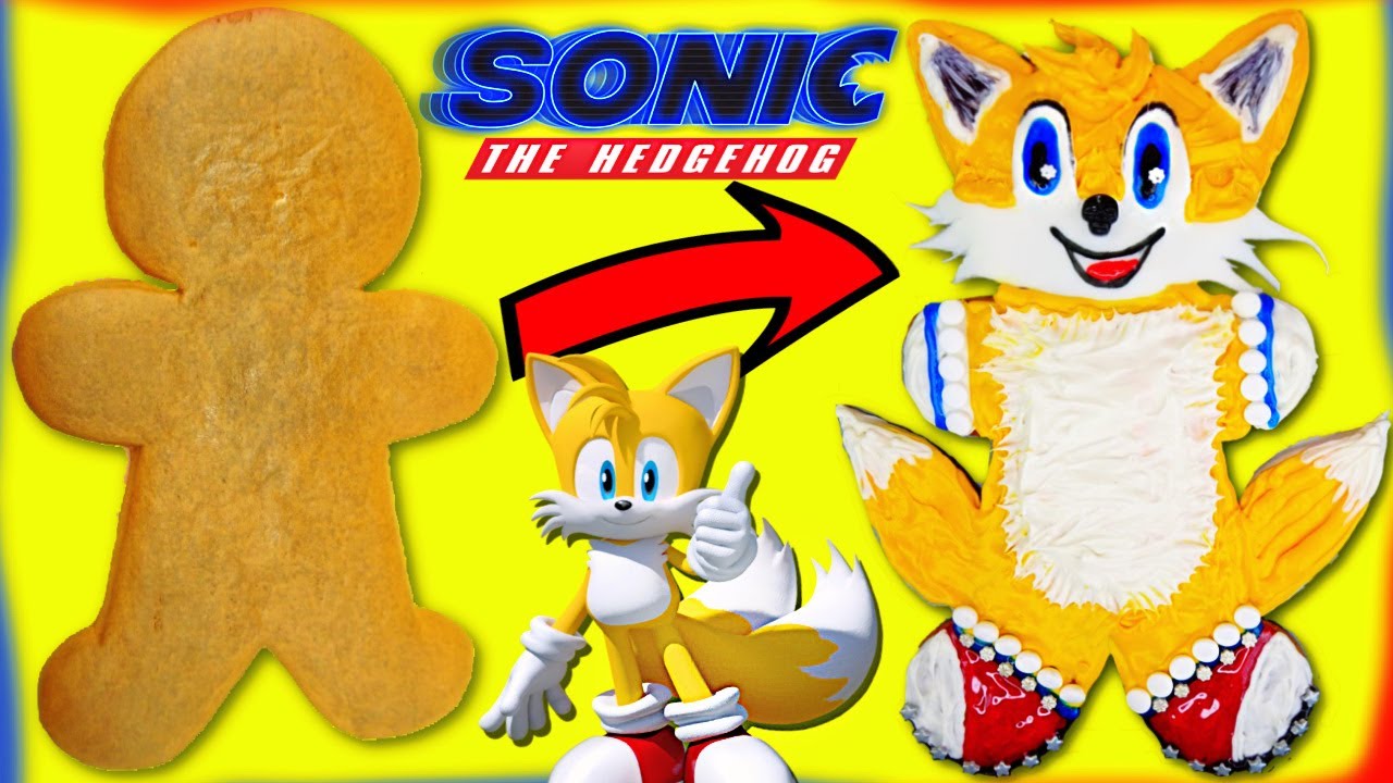 Sonic The Hedgehog TAILS inspired Gingerbread Man Cookie Decoration ...