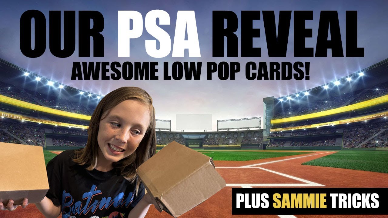 OUR 25 PSA BASEBALL CARD REVEAL - WILD LOW POPS! Sammie has tricks for ...