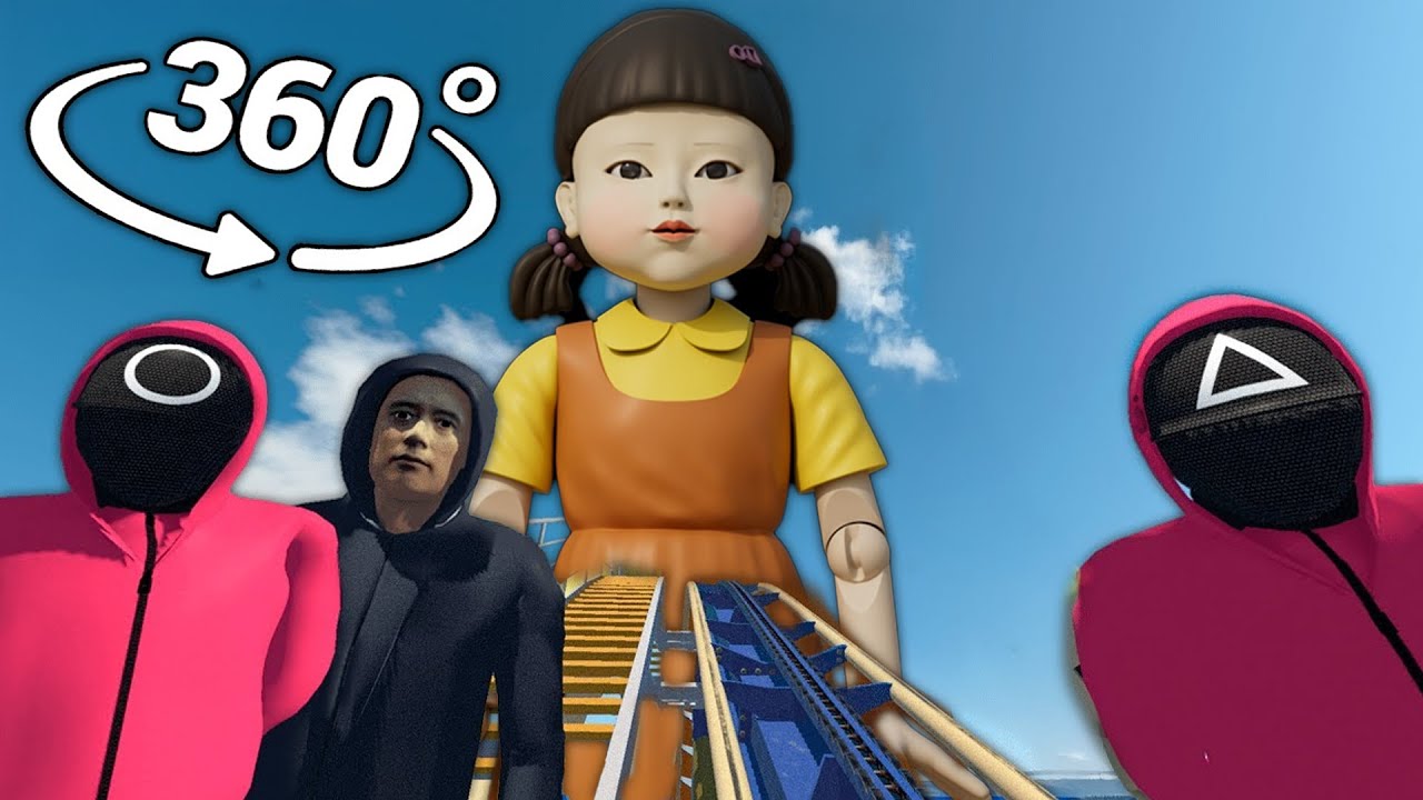 Squid Game Roller Coaster Ride | 4K VR 360° Video - YouTube