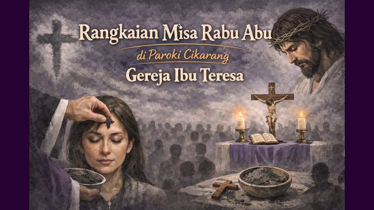 RANGKAIAN MISA RABU ABU PAROKI CIKARANG GEREJA IBU TERESA - YouTube