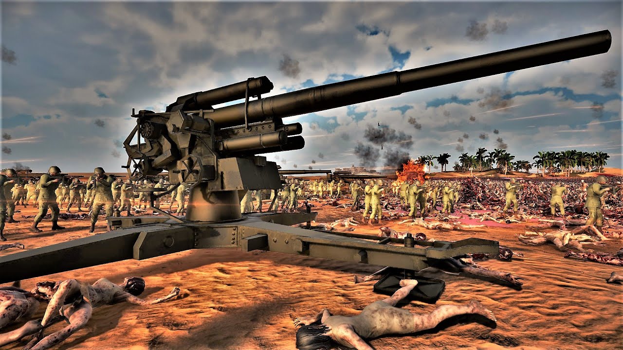 Artillery Vs Zombies Hords l Ultimate Epic Battle Simulator 2 UEBS 2 ...