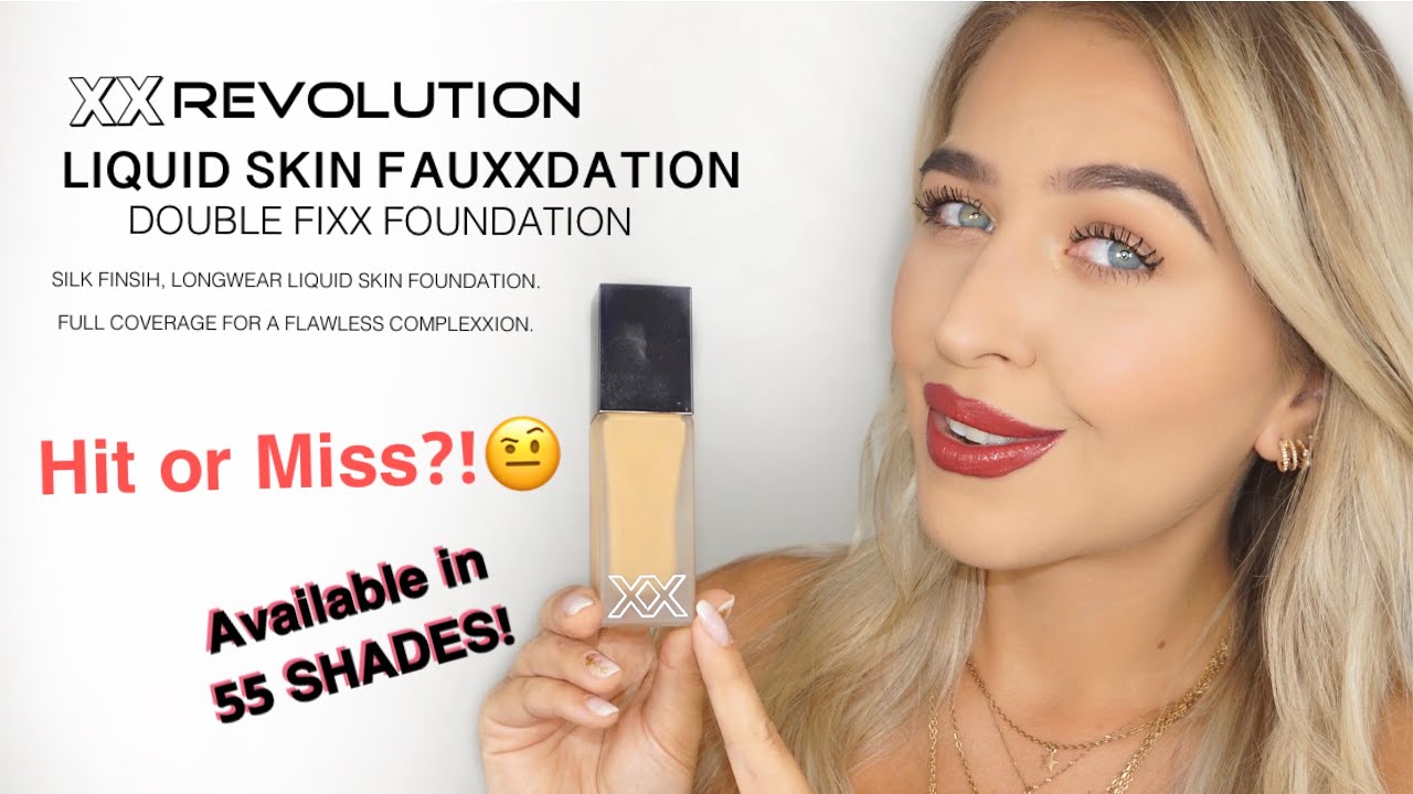 XX REVOLUTION Liquid Skin Fauxxdation double fixx foundation REVIEW ...