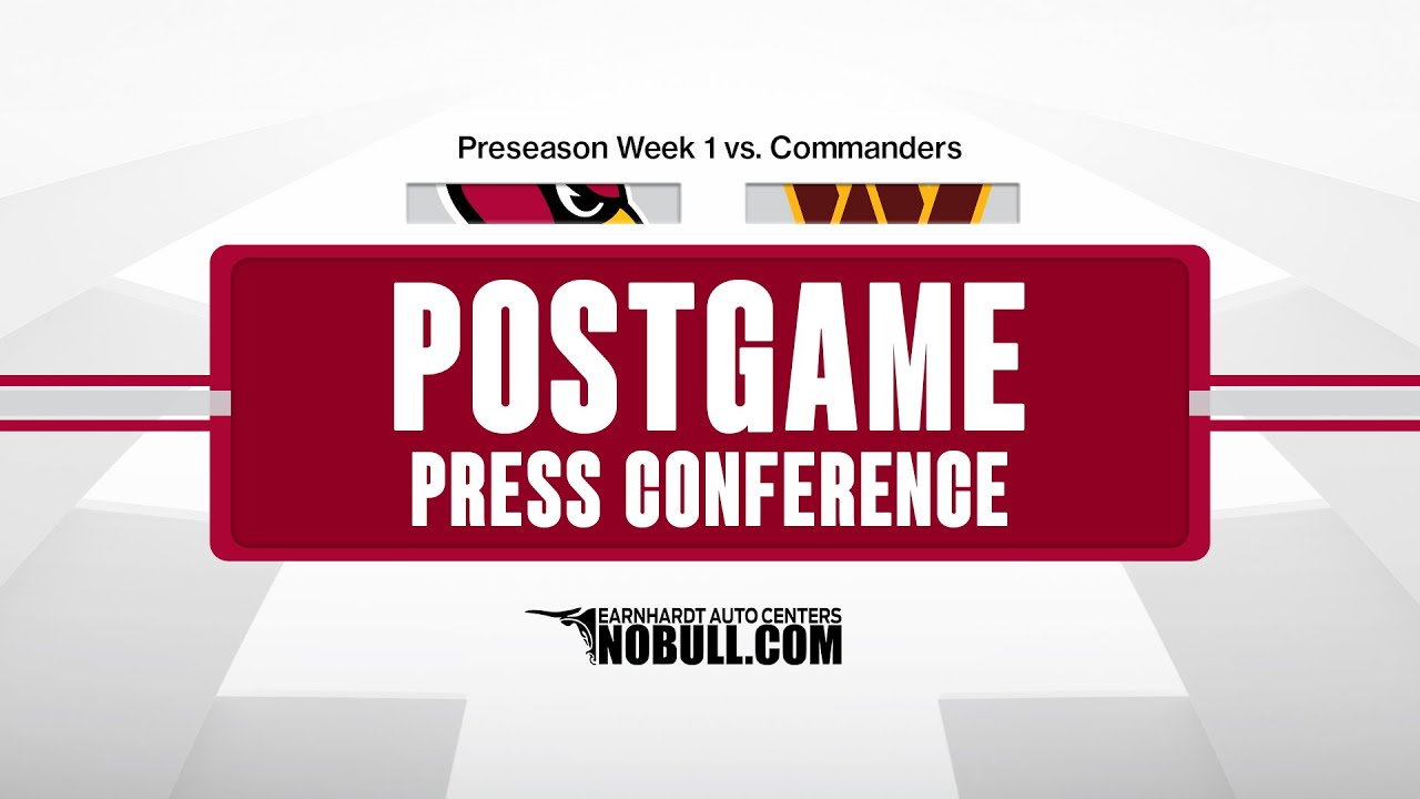 Postgame Press Conference | Cardinals vs. Commanders Week 1 - YouTube