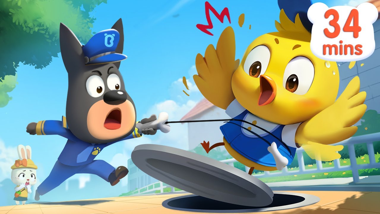 Be Careful of Manhole Cover | Safety Cartoon | Sheriff Labrador | Kids ...