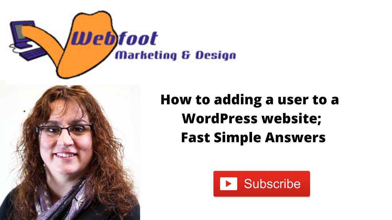How To Adding A User To A WordPress Website Fast Simple Answers YouTube How To Adding A User To A WordPress Website Fast Simple Answers YouTube