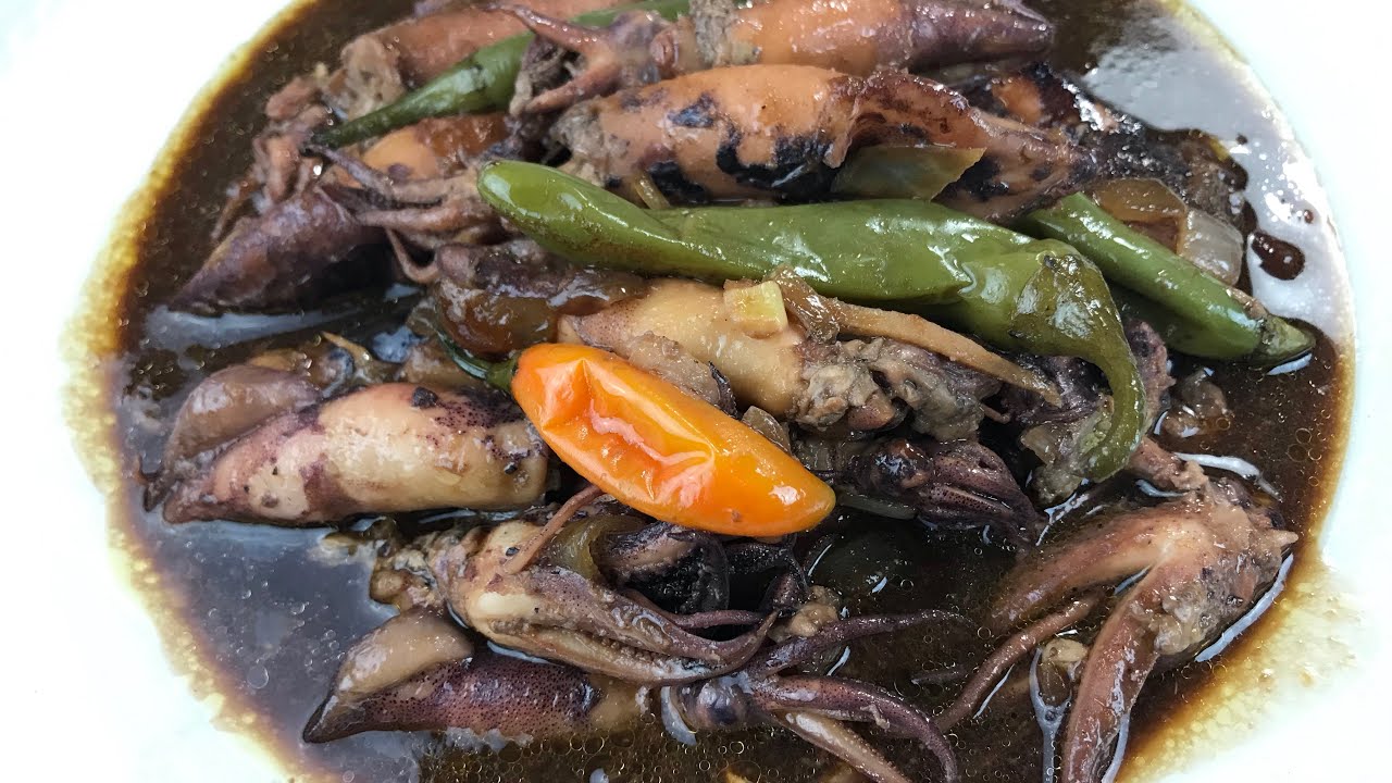 SQUID ADOBO RECIPE - YouTube