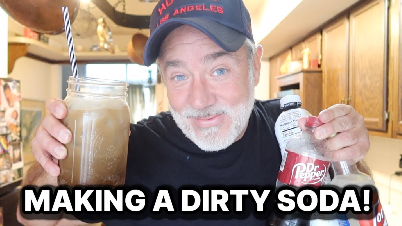 MAKING MY FIRST DIRTY SODA! DIRTY DR PEPPER RECIPE! - YouTube