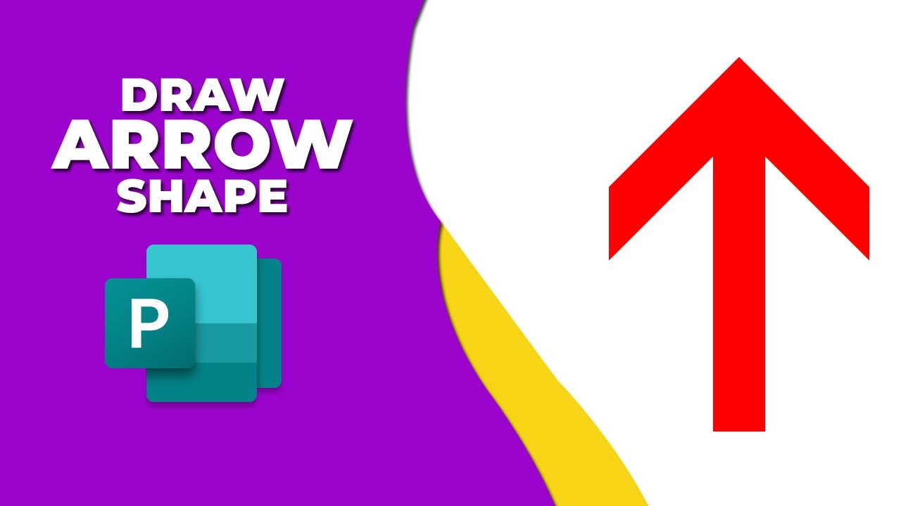 How to draw an arrow shape in Publisher - YouTube