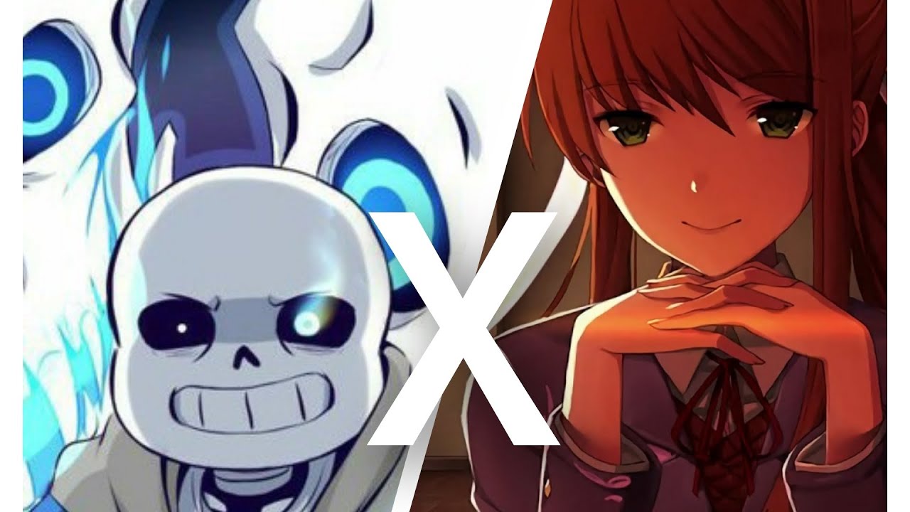 sans x Monika(part 4)(Eri and girlfriend and daughter and fighting ...