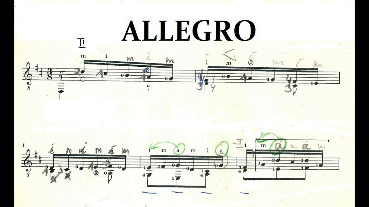 Johann Sebastian Bach: Allegro from Prelude, Fugue & Allegro BWV 998 ...