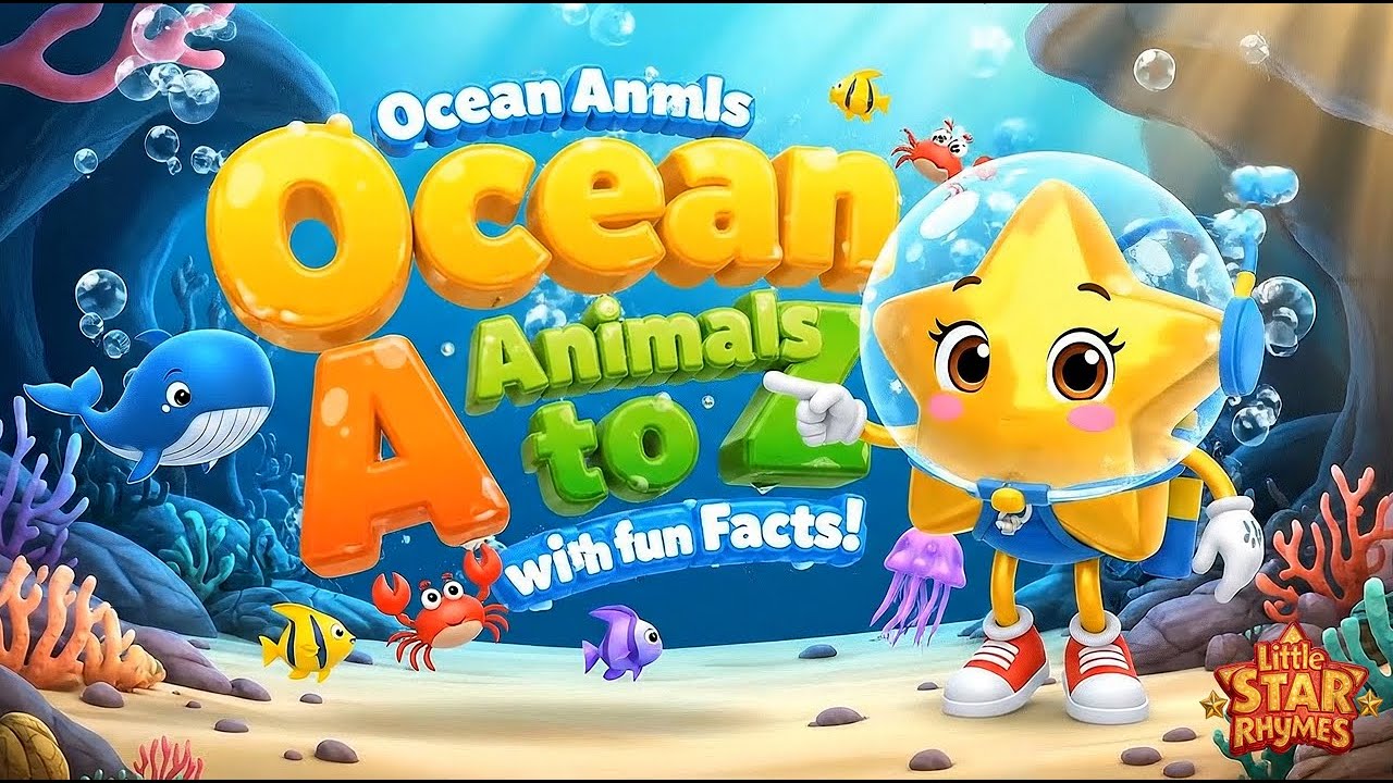 Ocean Animals A–Z | Fun ABC Sea Creatures with Facts for Preschoolers ...