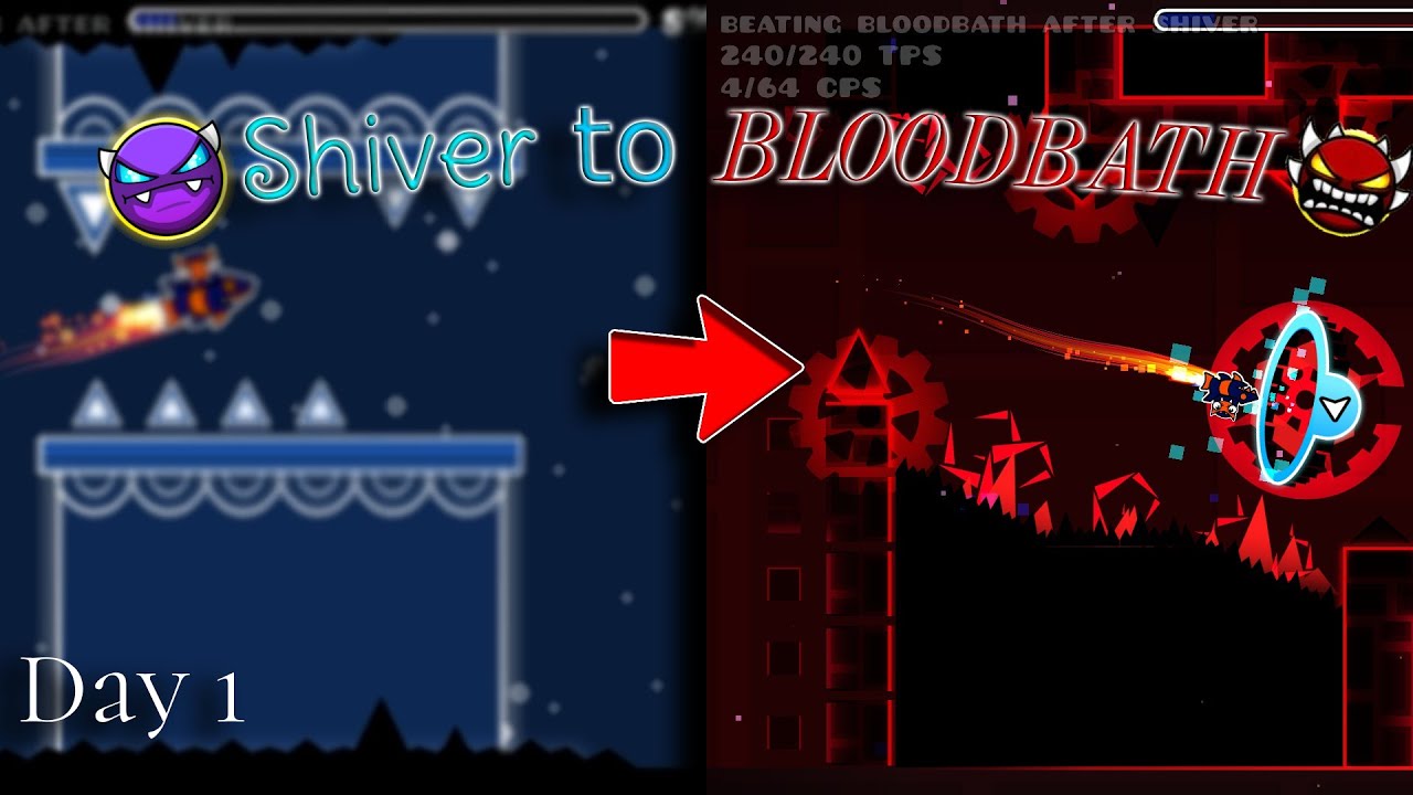 Practicing Bloodbath (Stream 1) | Shiver to Bloodbath | (GD ...