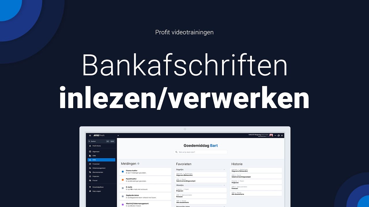Bankafschriften inlezen/verwerken - YouTube