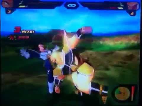 Dragon Ball Z Budokai Tenkaichi 2:Vegeta(Scouter) vs Nappa(First Gameplay) - YouTube