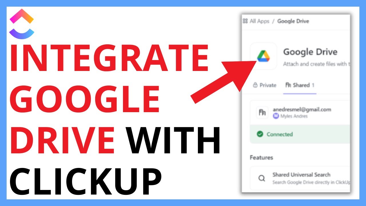 How to Integrate Google Drive with ClickUp [QUICK GUIDE] - YouTube