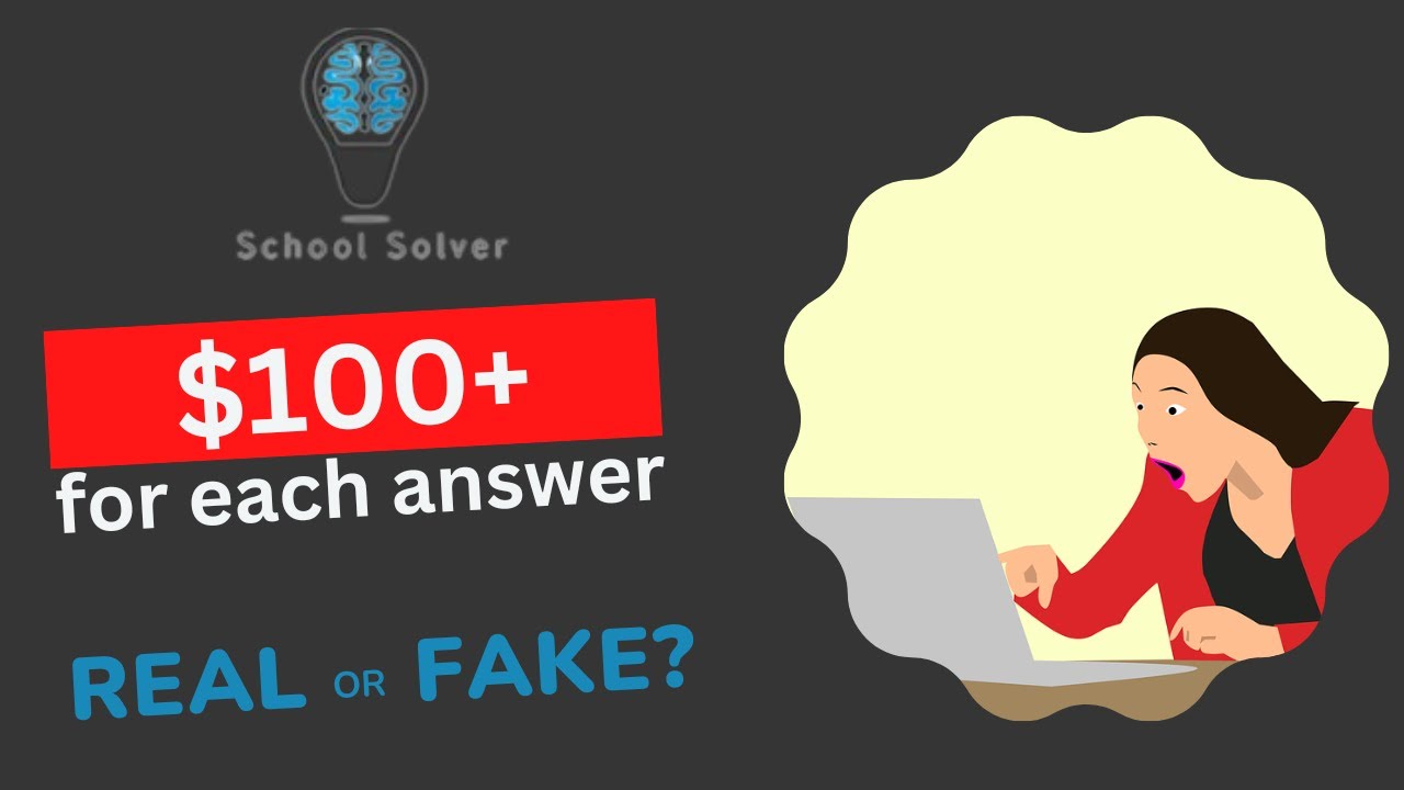 How does School Solver work to earn money answering questions? Is it ...