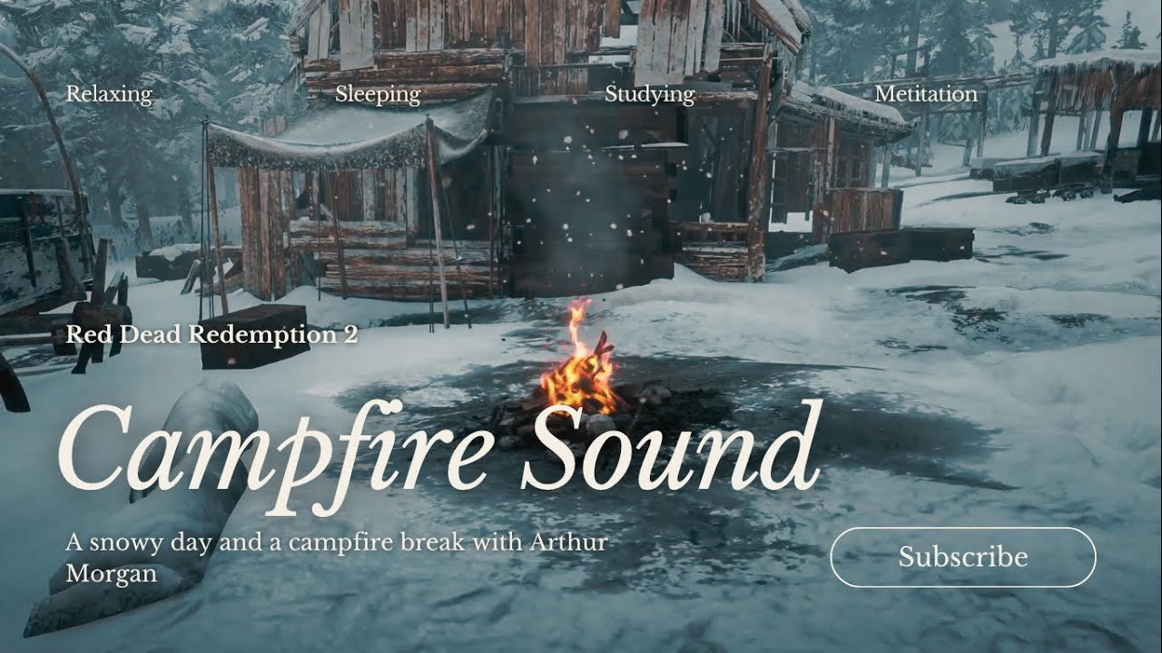Camping Fire in RDR2 | Relaxing Fire sound ASMR - YouTube