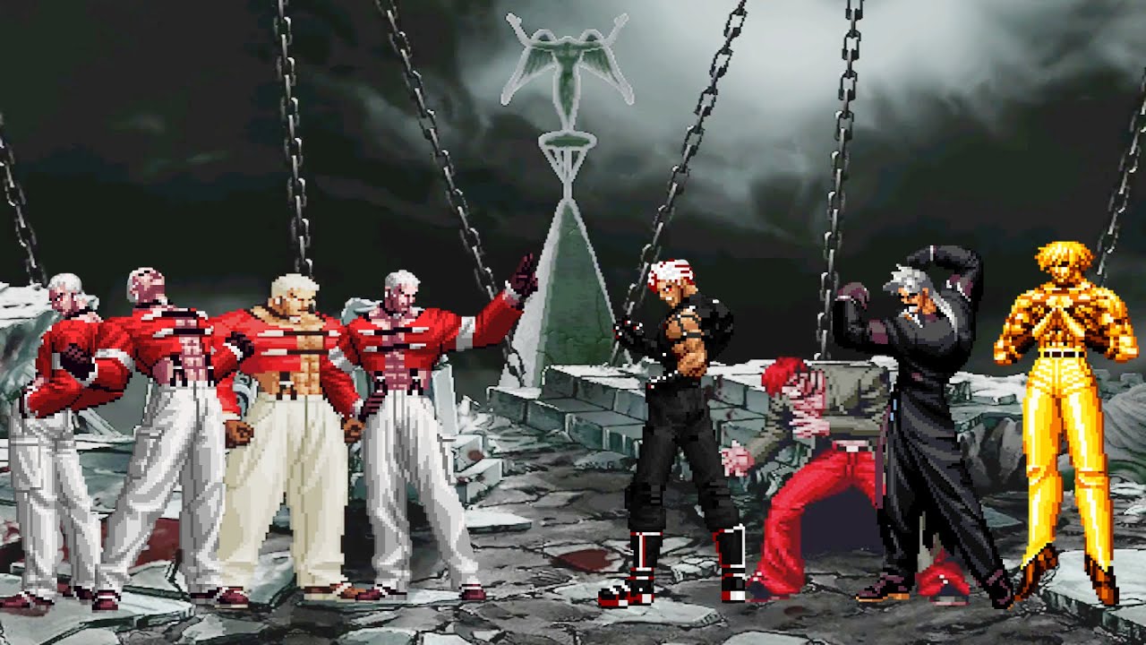 [KOF Mugen] Yashiro Team vs Bosses Team - YouTube
