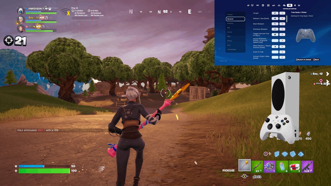 Xbox Series S Fortnite OG Map Gameplay + BEST AIMBOT controller ...
