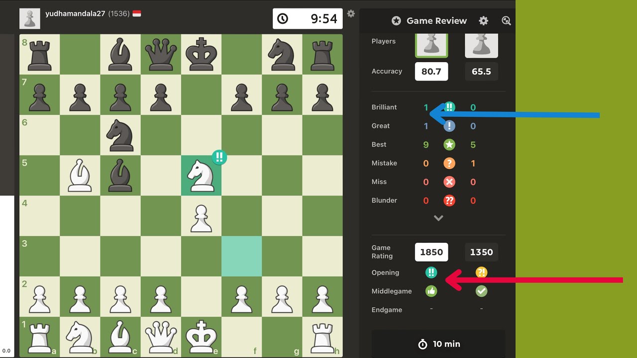 Brilliant Opening and brilliant move after 4 moves - YouTube