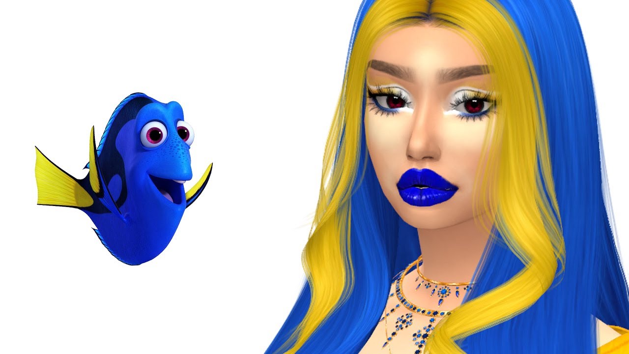 Dory as a Sim - SIMS 4 CAS - CC Folder and Sim Download - YouTube