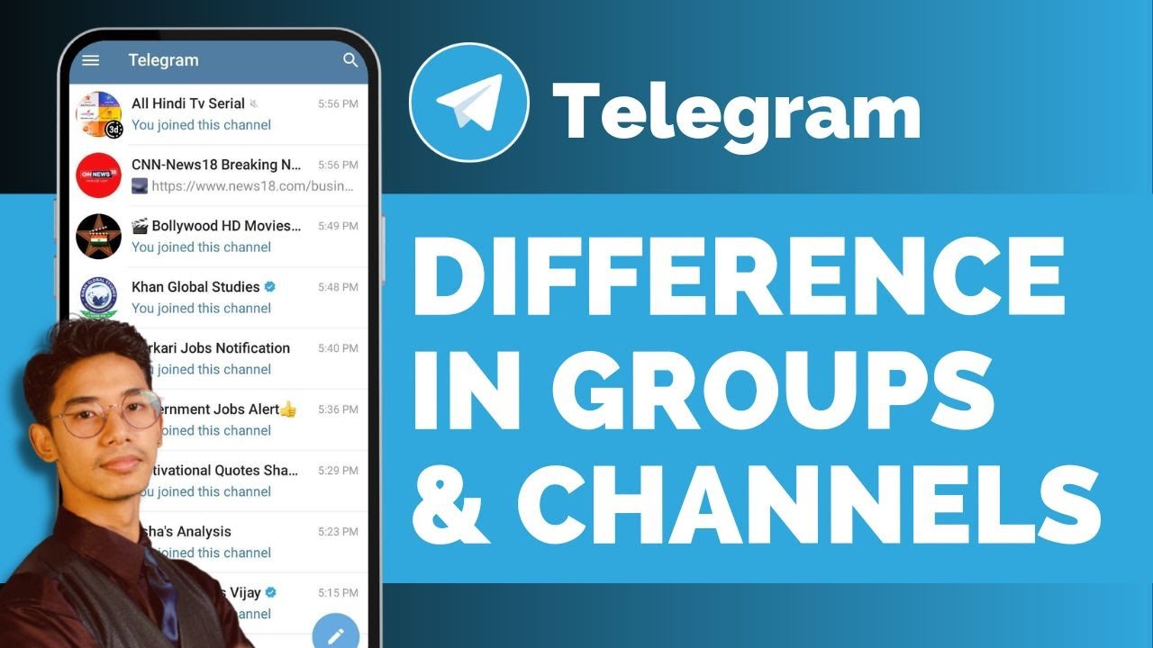 Difference Between Telegram Group And Channel || Telegram Group Or ...