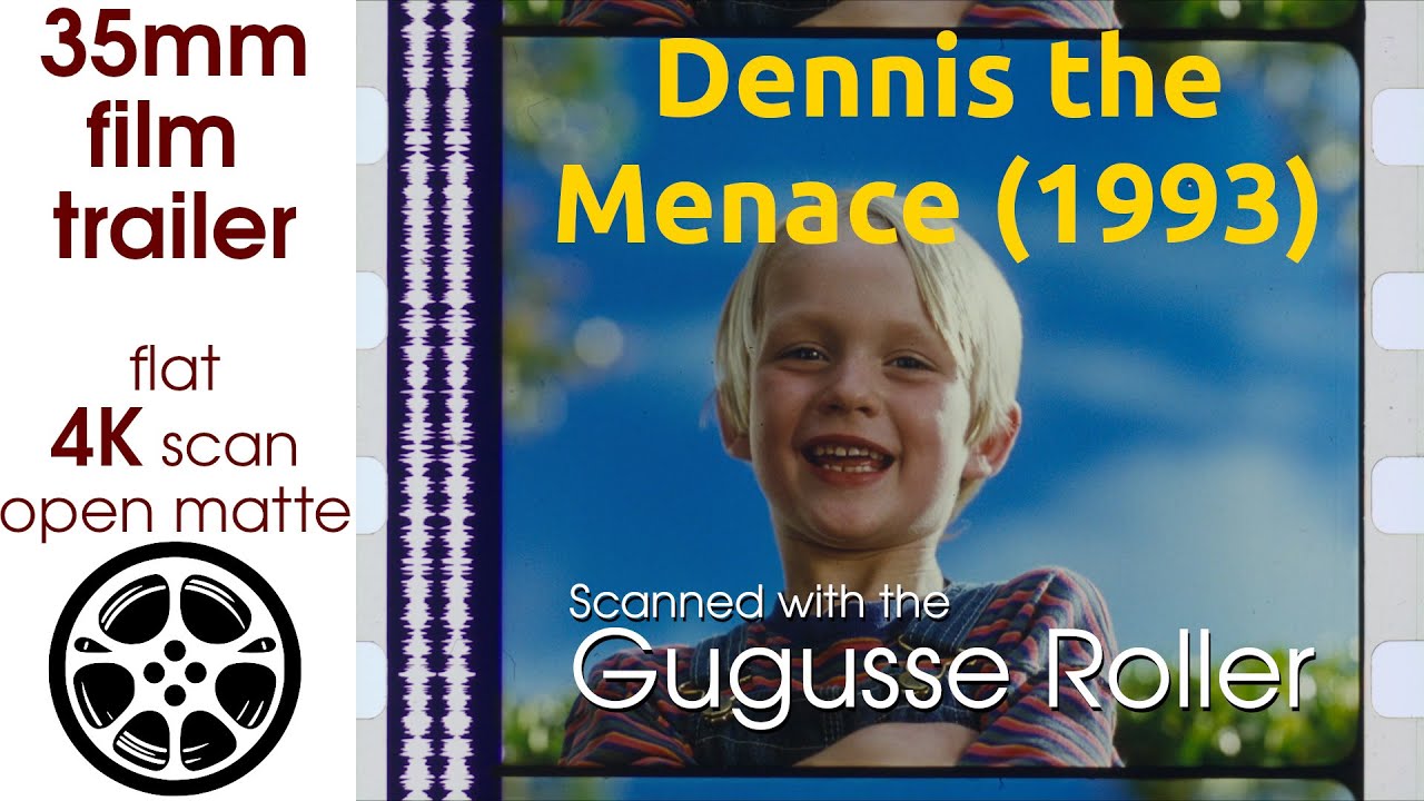 Dennis the Menace (1993) 35mm film trailer, flat open matte, 4K ...