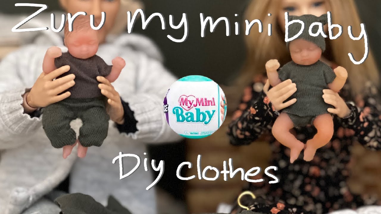 Barbie - Zuru my mini baby DIY clothes tutorial Barbie doll Aesthetic ...