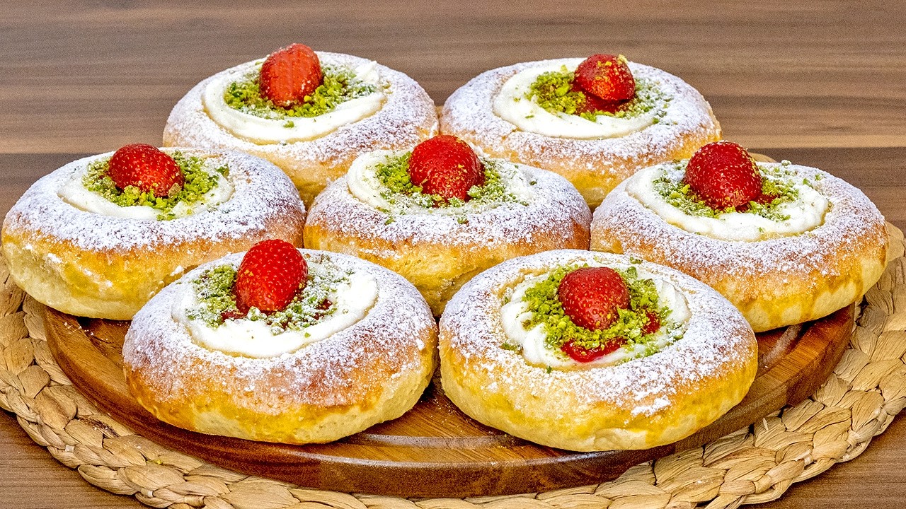 Das ist das Dessert Ihrer Träume! Fluffiger Erdbeer-Labneh-Teig-Genuss ...