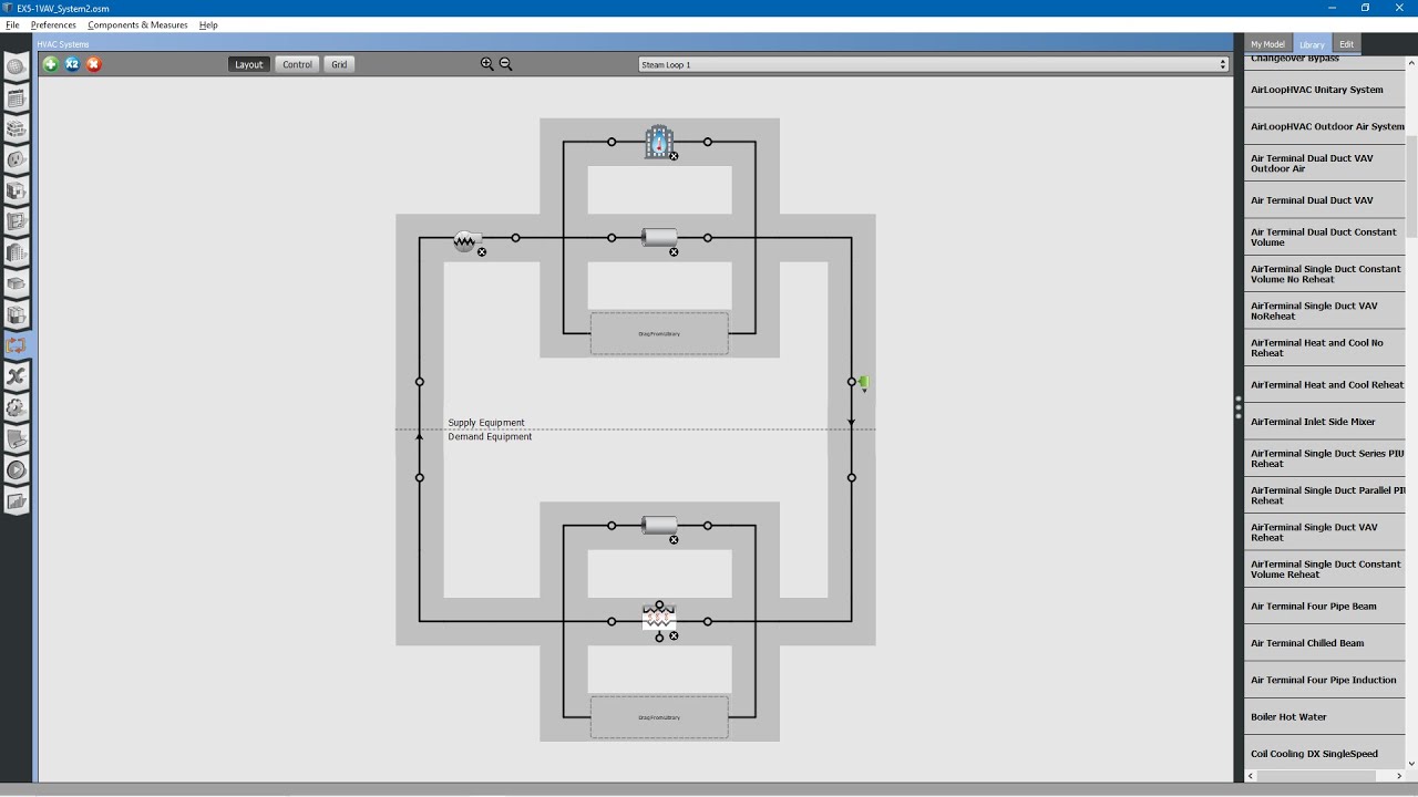 OpenStudio - Create Central Plant Systems - YouTube
