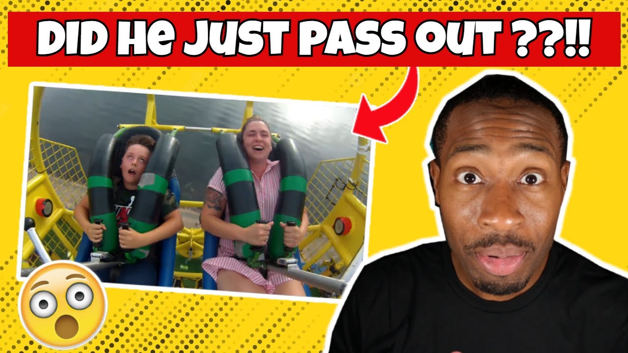 KB REACTS to a Kid Passing Out on the SLINGSHOT 😲 - YouTube