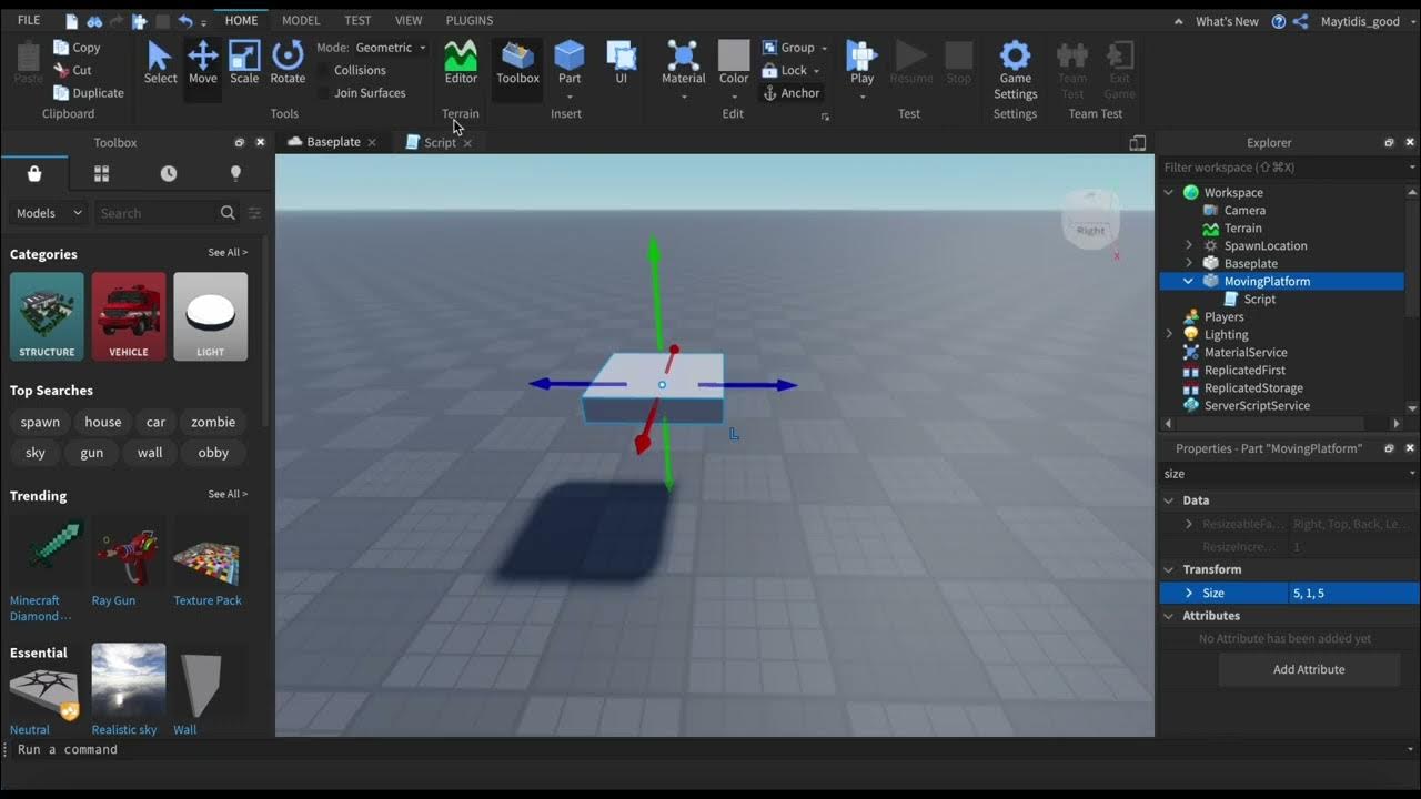 How To Make A Smooth Moving Platform - Roblox Studio - YouTube