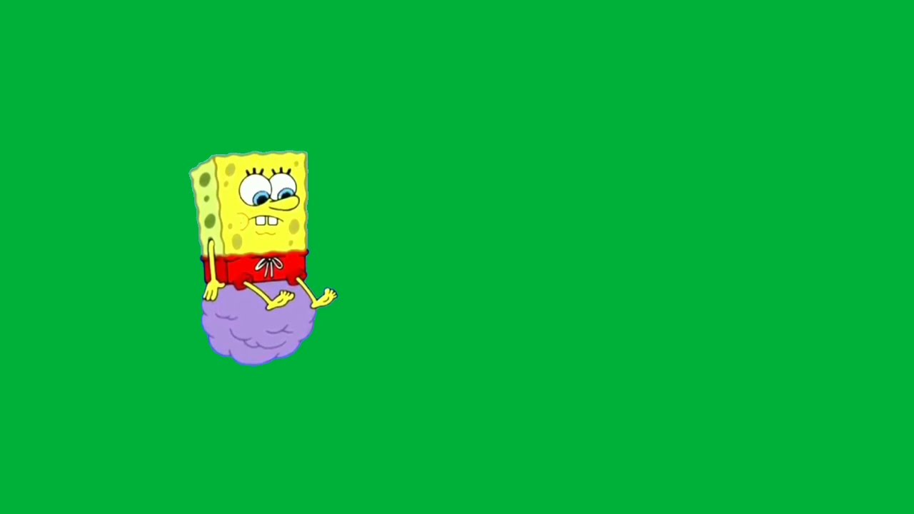 Spongebob in Goo Bubble (Green Screen) - YouTube