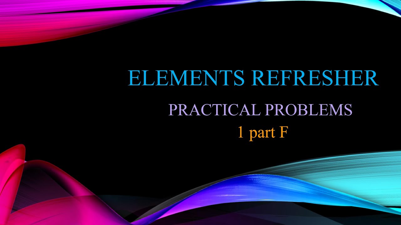 Master Plumber Elements Refresher PRACTICAL PROBLEMS 1 part F - YouTube