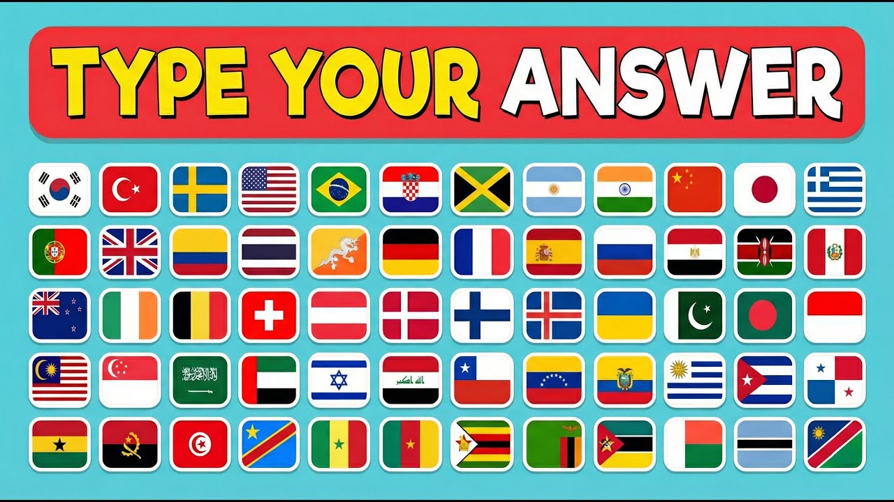 Learn Country Flags LIVE 🚩 | TYPE YOUR ANSWER IN CHAT | Fastest Wins ...
