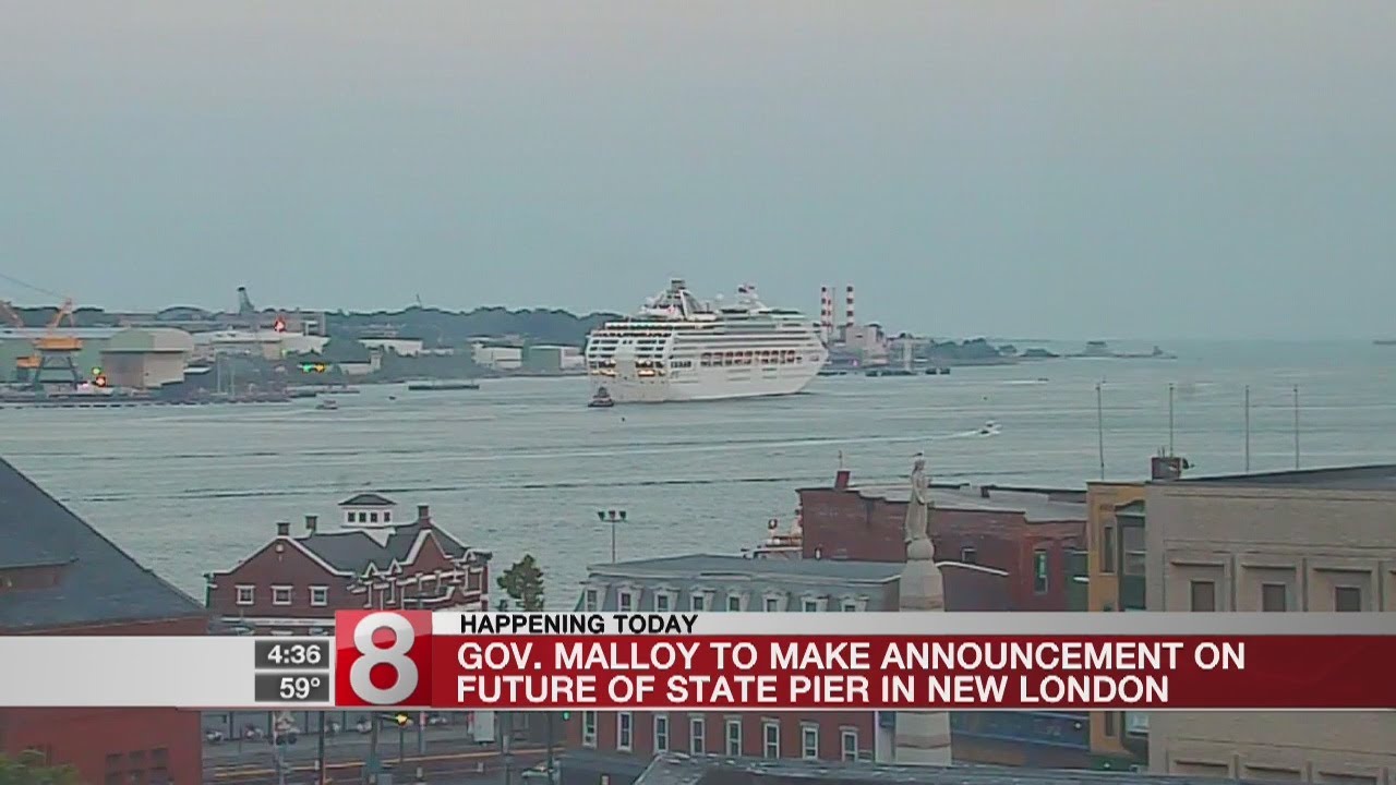 Malloy to announce future of New London State Pier - YouTube