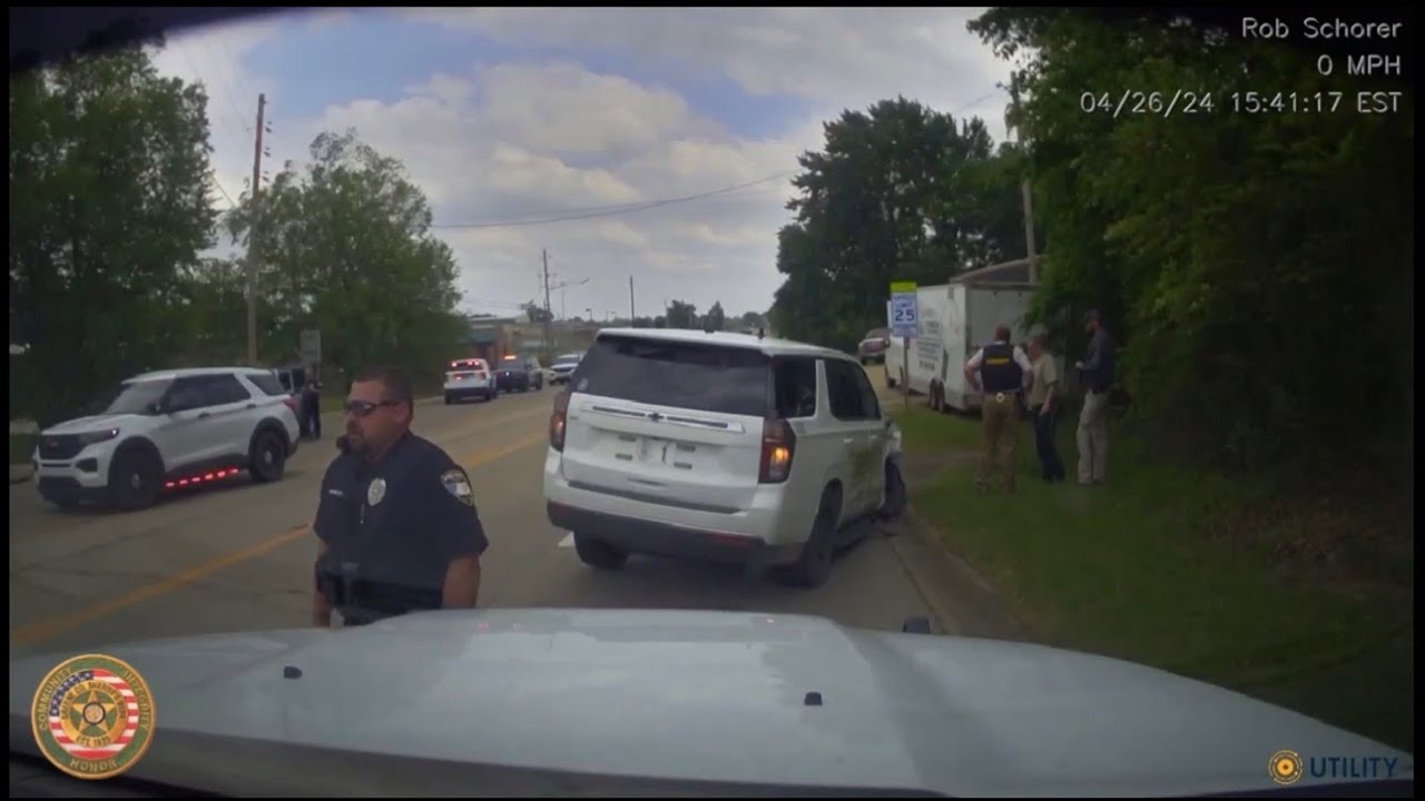 WILD Multi Agency Arkansas Pursuit - Car Crash - ASP, AHP, CCSO, LCSO ...