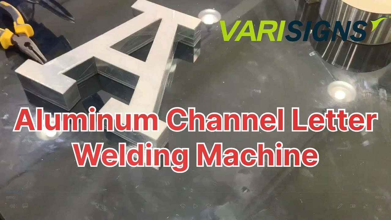 Cutting Edge: Amazing Aluminum Channel Letter Welding Machine - YouTube