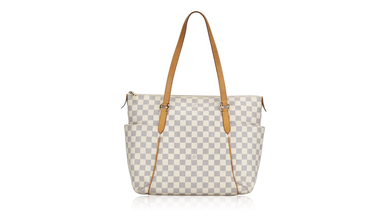 Louis Vuitton Damier Azur Totally MM - YouTube