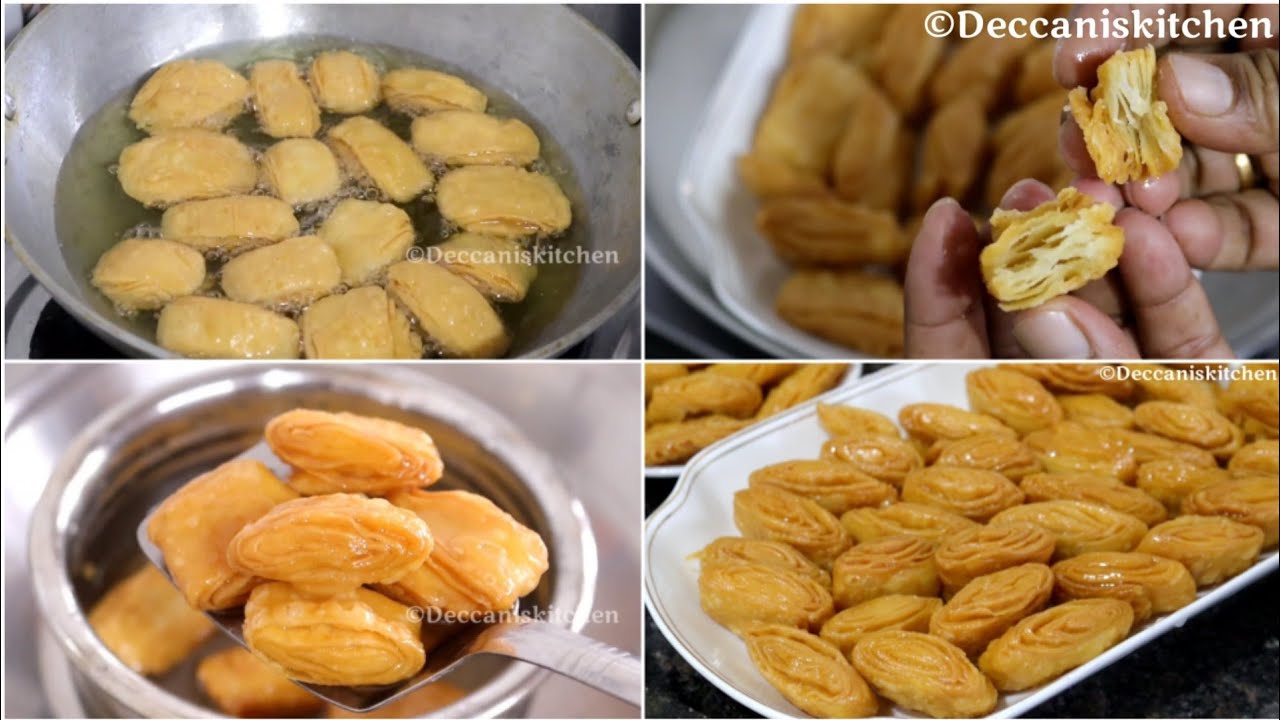 Khaja poori/Crispy Khaja Sweet /Perfect Madatha kaja/Sweet Shop Style ...