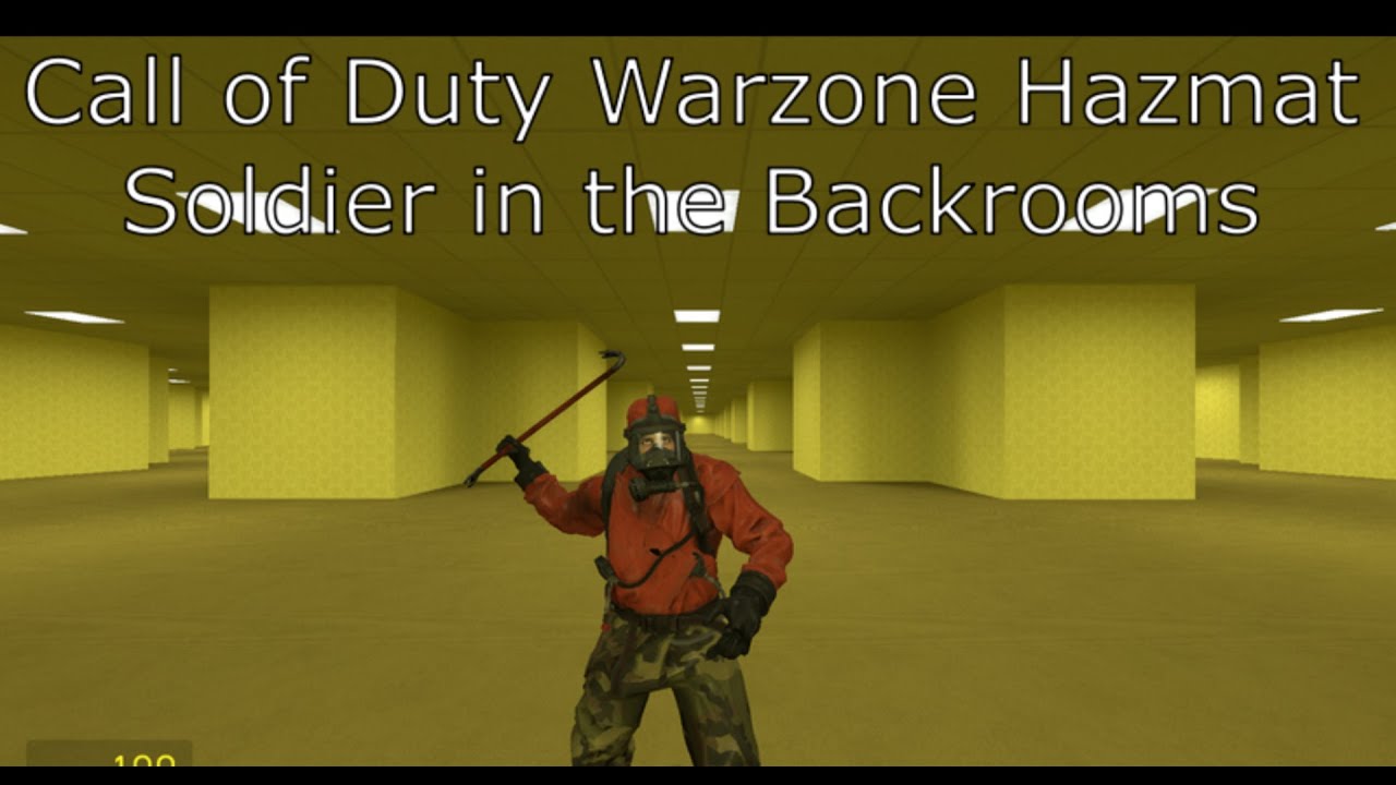 Call of Duty Warzone Hazmat Soldier in the Backrooms Garrys Mod video ...