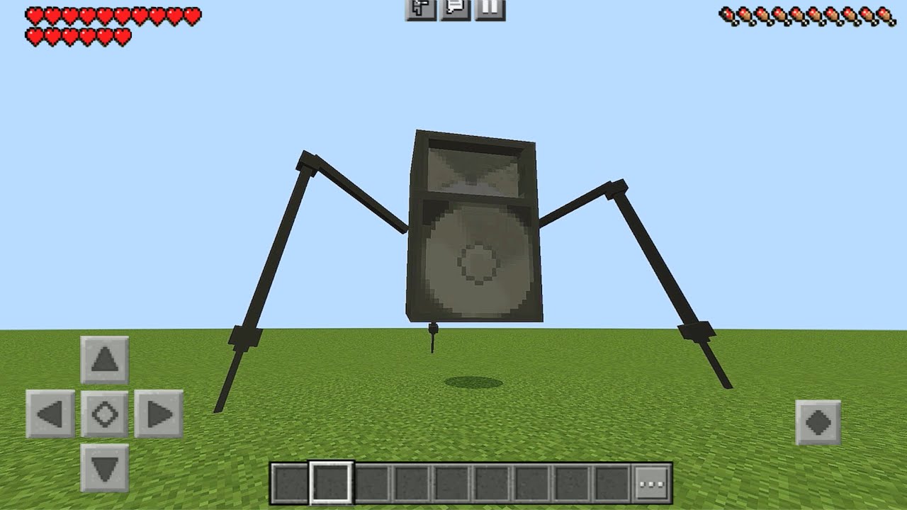 Spider Speaker Mod in Minecraft PE | Skibidi Toilet Addon [4K] - YouTube